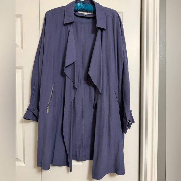 Sebby | Jackets & Coats | Sebby Collection Trench Jacket Purple Xl ...